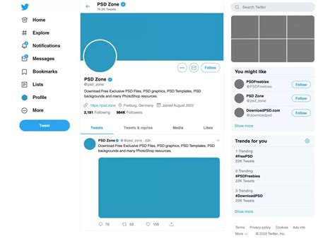 Twitter Profile Template