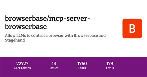 Github Browserbasemcp Server Browserbase Llm Context