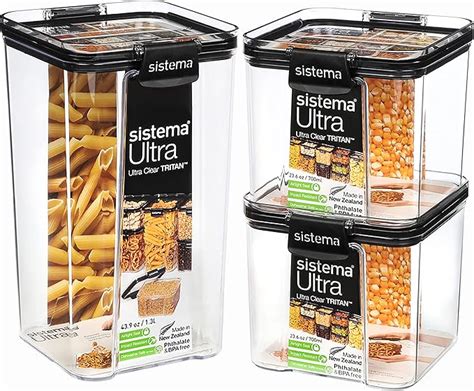 Sistema 82008 Tritan Ultra Airtight Pantry And Kitchen Storage