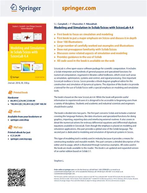 Modeling And Simulation In Scilab Scicos With Scicoslab 4 4 Docslib
