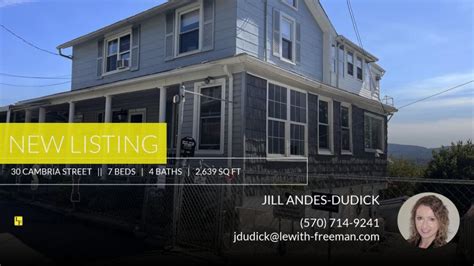 Home For Sale At 30 Cambria Street Plymouth Pa 18651 Jill Dudick