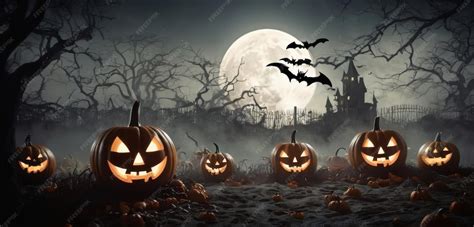 Premium Photo Ghostly Halloween Night Experience The Frights With