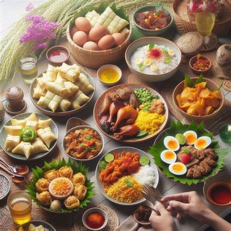 Sajian Lebaran Istimewa Ketupat Dan Lontong Serta Hidangan