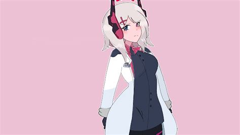 Rule 34 1girls Adult Female Blue And Pink Eyes Blushing At Viewer Counteriser Dr Xenon Gloves