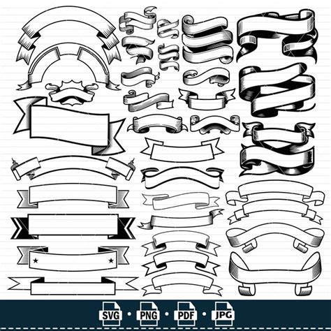 Banner Svg Banner Svg Ribbon Svg Label Svg Scroll Svg Banner Clipart Banner Files For