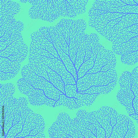 Image Vectorielle Stock 바다속 산호초 패턴 벡터 일러스트 Adobe Stock