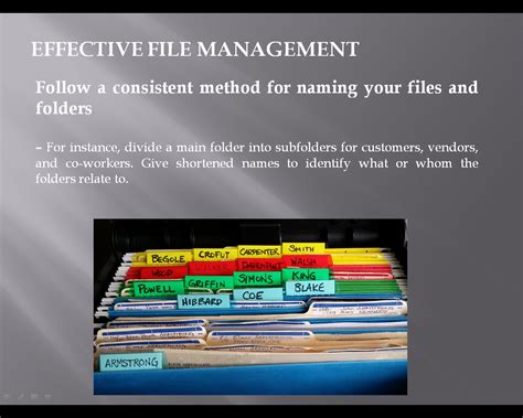 Secretarial Secretarial Filing Security Filing System