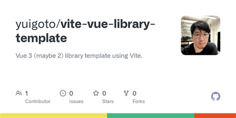 Github Yuigotovite Vue Library Template Vue 3 Maybe 2 Library Template Using Vite