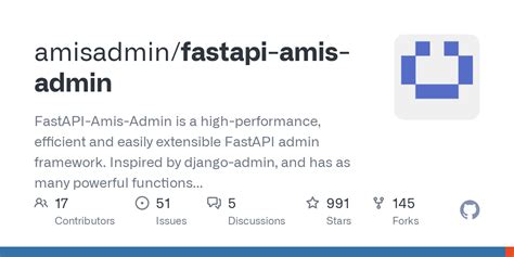Fastapi Amis Admindocszhmkdocsyml At Master · Amisadminfastapi Amis Admin · Github