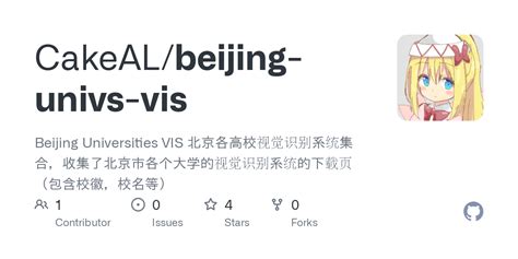 GitHub CakeAL beijing univs vis Beijing Universities VIS 北京各高校视觉识别系统