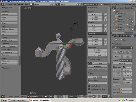 Array Modifier Basics Interface Blender Artists Community