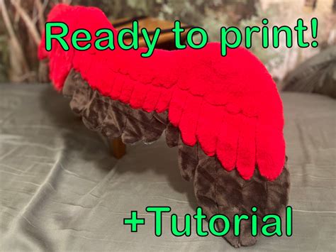 Fursuit Or Cosplay Wings Pdf Pattern Tutorial Etsy