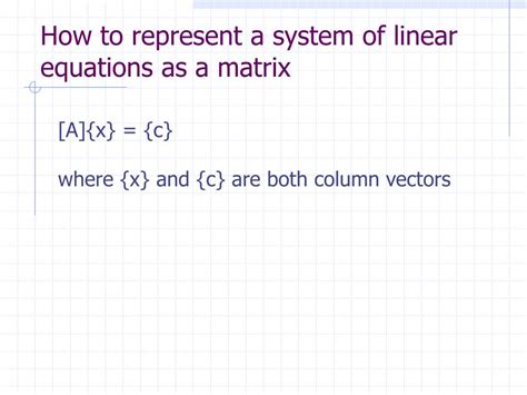 PPT MATRIX METHODS SYSTEMS OF LINEAR EQUATIONS Babe Notes PowerPoint Presentation ID 1945565