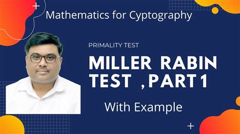 Miller Rabin Test Primality Test Cryptography Network Security With Solve Example