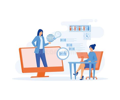 Webinar Online Education Social Media Design For Business Stock Vector