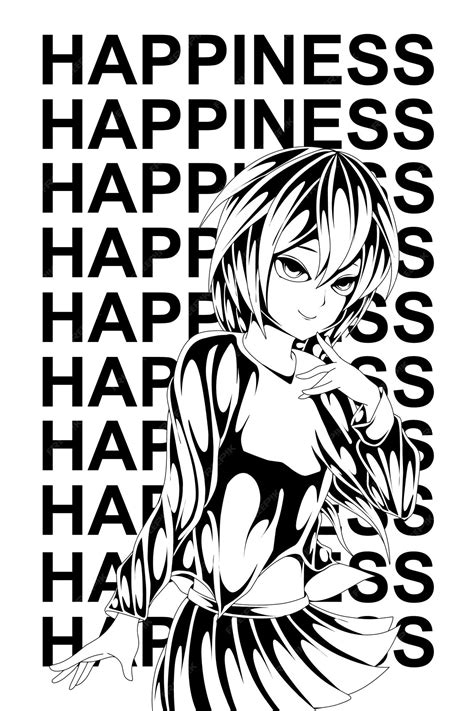 Happy Anime Sketch