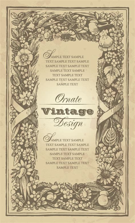 Classical Pattern Flowers Lace 20957 Free Eps Download 4 Vector