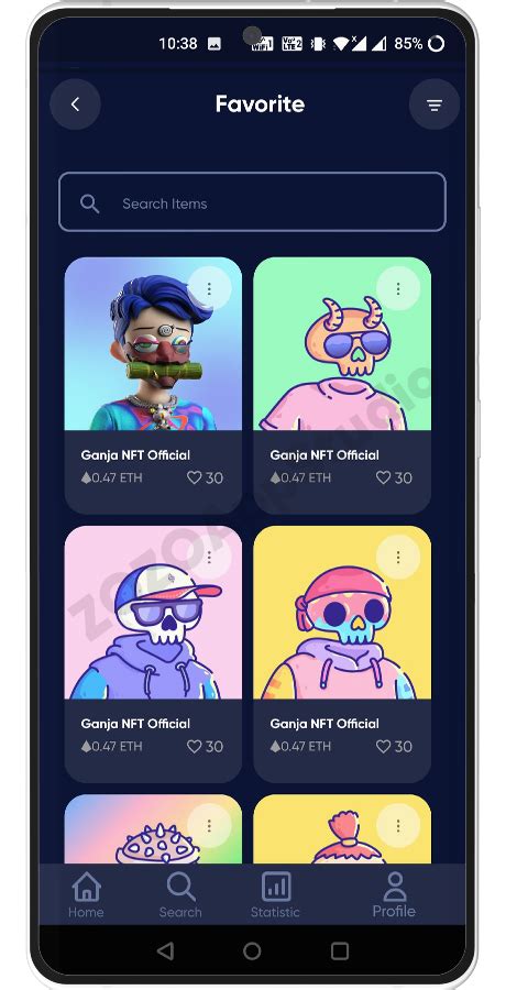 nftbox nft marketplace android ios flutter app ui template by zozo
