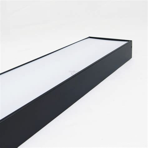 Btglux 4ft Led Triple Circuit Linear Series Opal Diffuser Casing Black C W T8 Led Tube And