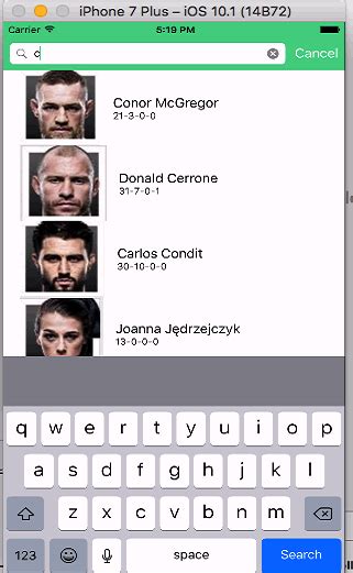 Ios Search Results Are Cut Off When Searching Tableview Stack Overflow