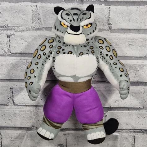 Kung Fu Panda Tai Lung 12 Soft Toy Plush Dreamworks 2008 Snow Leopard
