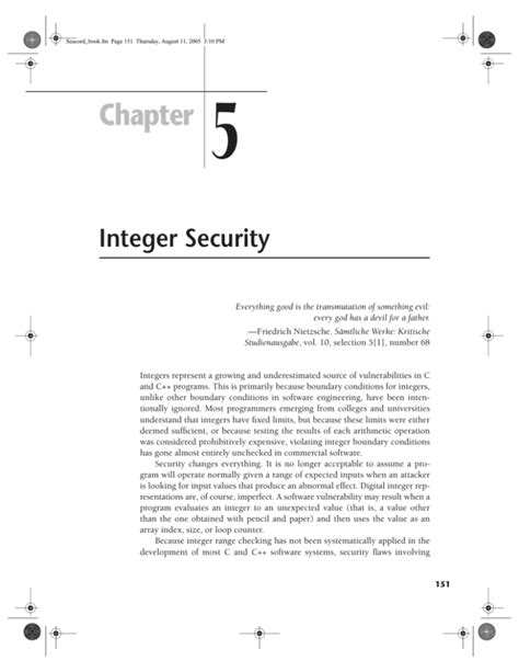Integer Security