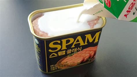 스팸에 우유를 붓는 것은 정말 강력합니다 여태 몰랐던 꿀팁과 방법을 알려줘 너무 감사하네요 Youtube