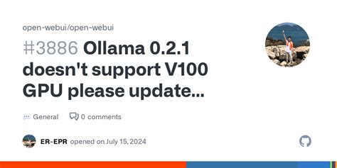 Ollama Doesn T Support V GPU Please Update Ollama In The Ollama Tag Docker Image To V