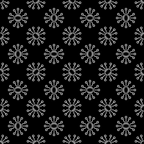 Neural Network Chip Vector Digital Technology Dark Line Seamless Pattern Vector Art At