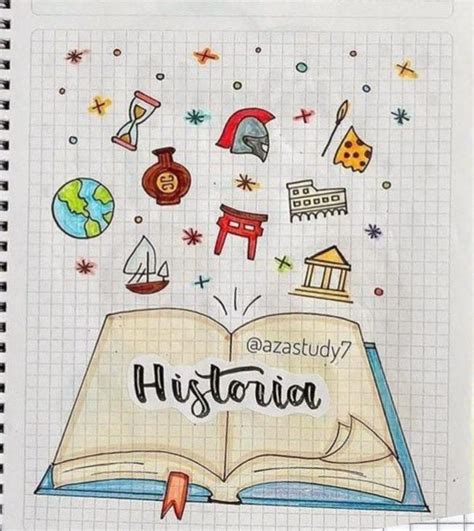 Portadas De Historia Libretas Dibujos Primaria Secundaria