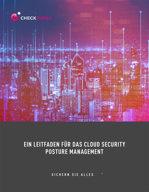 E Book Ein Leitfaden Für Das Cloud Security Posture Management Check Point Software