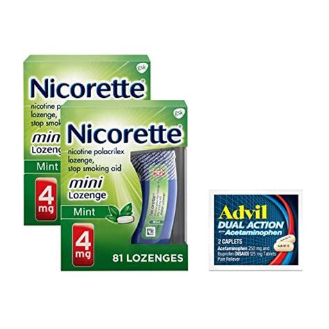 Nicorette 4 Mg Mini Nicotine Lozenges To Help Stop Smoking Mint