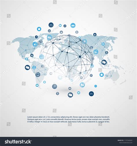 Internet Things Cloud Computing Design Concept Stock Vector Royalty