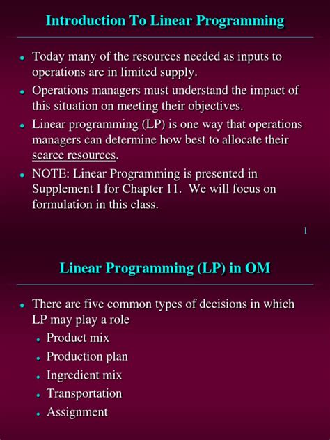 Pdf Linear Programing Introduction Dokumentips