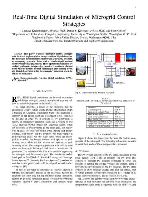 Ieee Microgrid Pdf Photovoltaic System Power Inverter