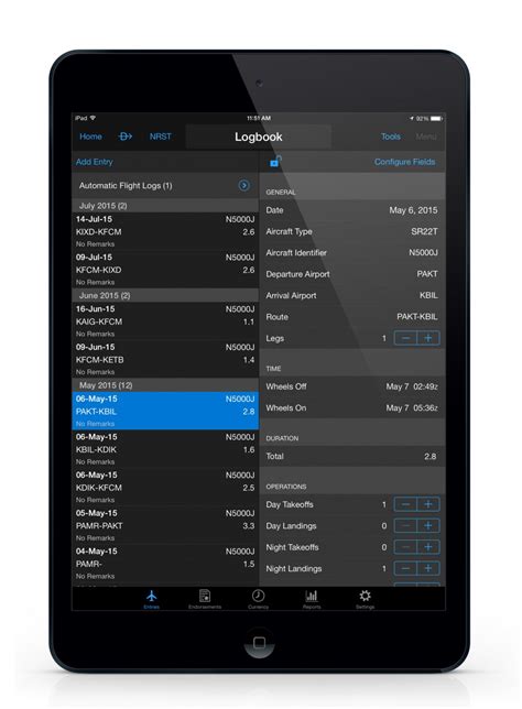 Garmin Pilot Adds Automated Logbook And Nearest Airport Feature Ipad Pilot News