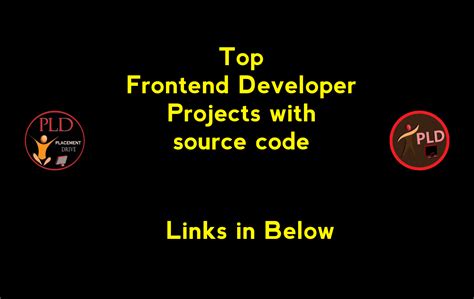 Top Frontend Developer Projects With Source Code