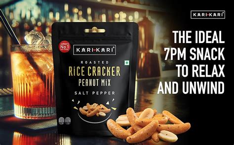 Kari Kari Salt Pepper Rice Cracker And Peanut Mix Crunchy Japanese