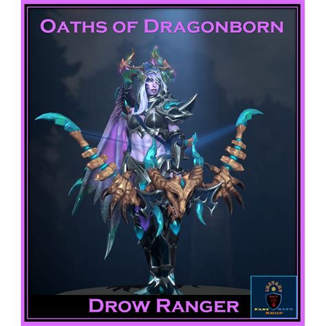 Dota 2 Drow Ranger Oaths Of Dragonborn Set Shopee Malaysia