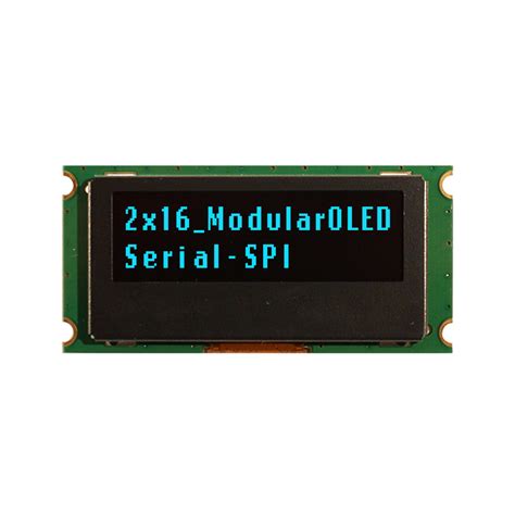 2x16 Character Blue Modular Oled Spi Interface And Pin Header