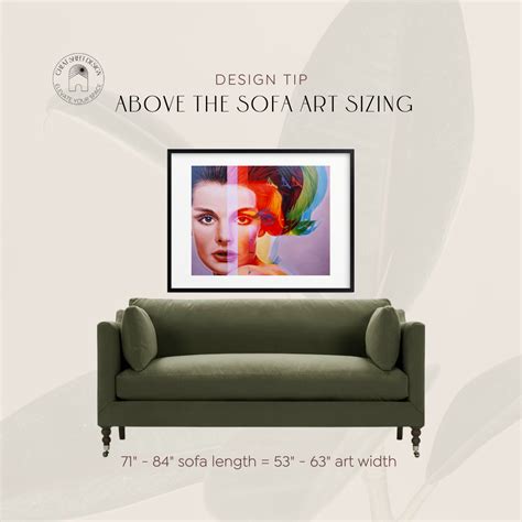 Above The Sofa Art Sizing 12 Large Scale Art And Gallery Wall