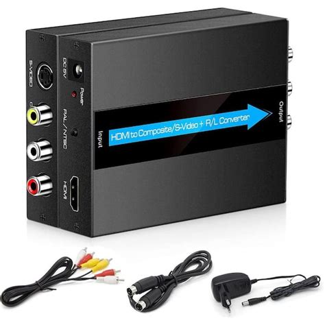 Lukyamzn Dual Port RCA To HDMI With Double Composite AV To HDMI
