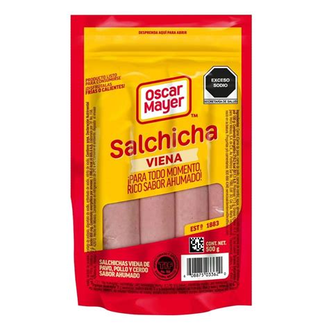 Salchicha Tipo Viena Oscar Mayer 48 Sabor Ahumado 500 G Walmart En Línea