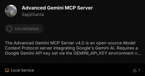 Advanced Gemini Mcp Server Mcp Ser · Lobehub