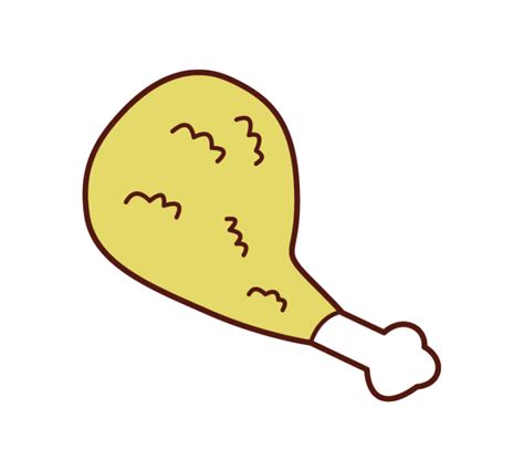 프라이드 치킨 일러스트 무료 일러스트 소재집 Kukukeke