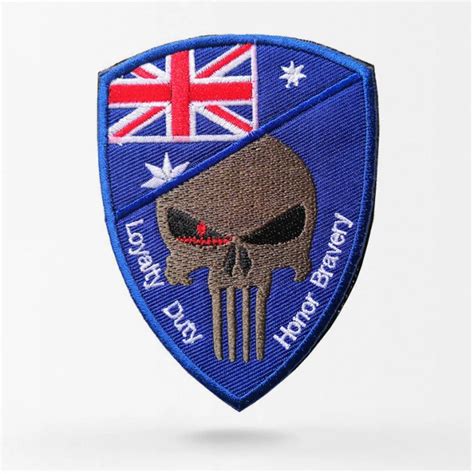 Australian Flag Skull Patch Kula Tactical
