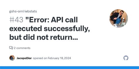 Error Api Call Executed Successfully But Did Not Return Expected Json Format When Using Wb