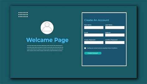 Premium Vector Vector Website Signup Form Or Web Registration Form