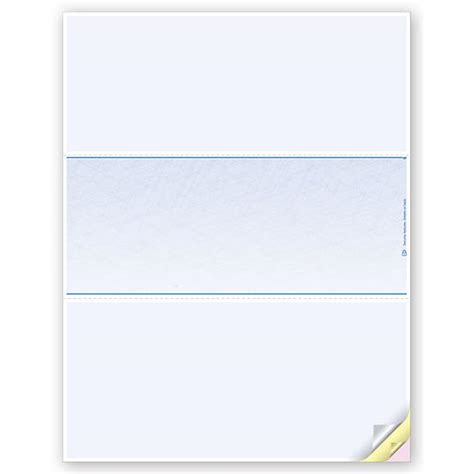 Blank Laser Check Paper Middle Format Security Features Designsnprint