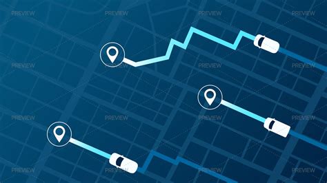 City Transportation Route Graphics Motion Array